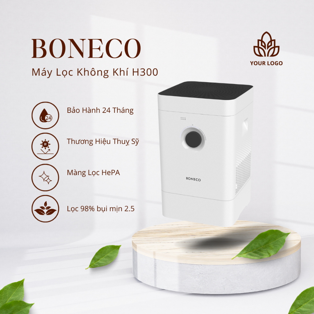 Máy Lọc Không Khí 3 In 1 BONECO H300 Khuếch Tán Tinh Dầu, Lọc Bụi, Kháng Khuẩn | Shopee Việt Nam