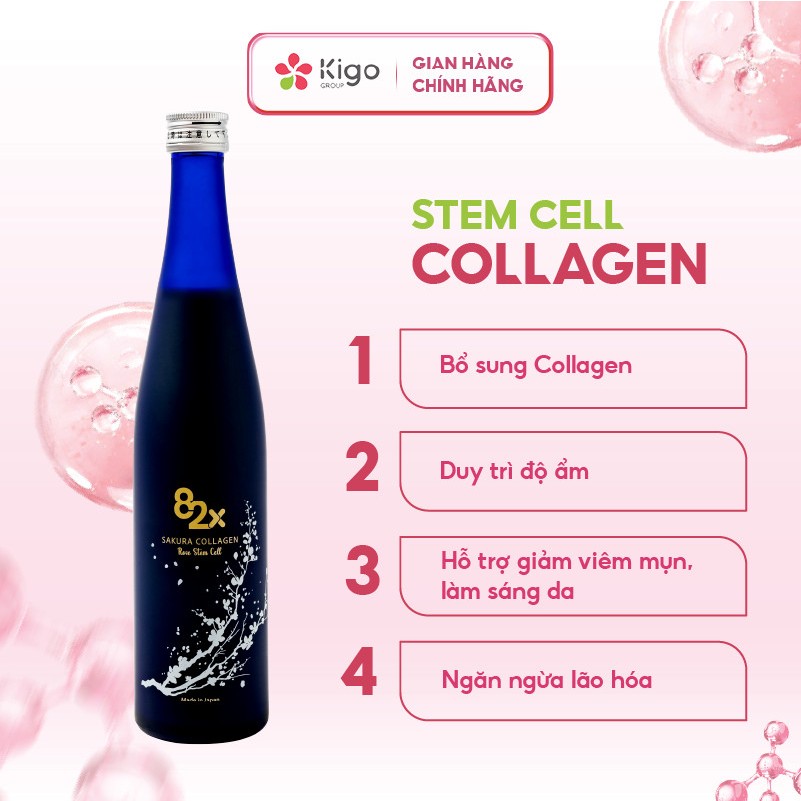 Collagen 82X STEM CELL nước uống collagen căng bóng da chứa 120.000mg collagen tế bào gốc hoa ...