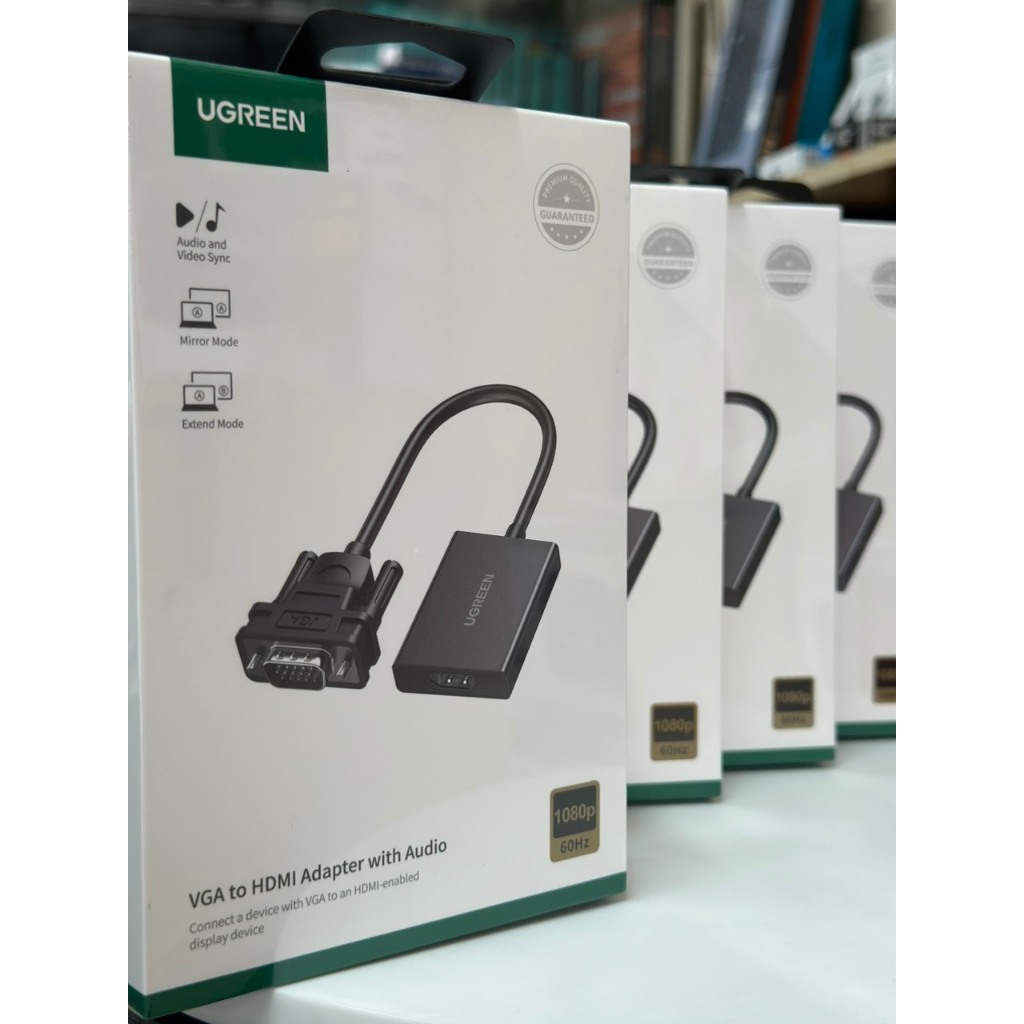 Cáp chuyển VGA to HDMI Ugreen 50945 (25cm) | Shopee Việt Nam