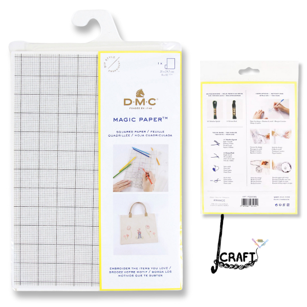 Giấy in mẫu thêu tan trong nước, mếch tan trong nước DMC FEUILLE CBM MAGIC PAPER SMALL A4 Art ...