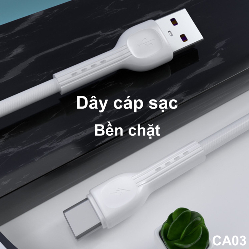 Dây Cáp Sạc Nhanh Yesido CA03, USB, TYPE-C, 5V2A, 1m, Chip thông minh ...