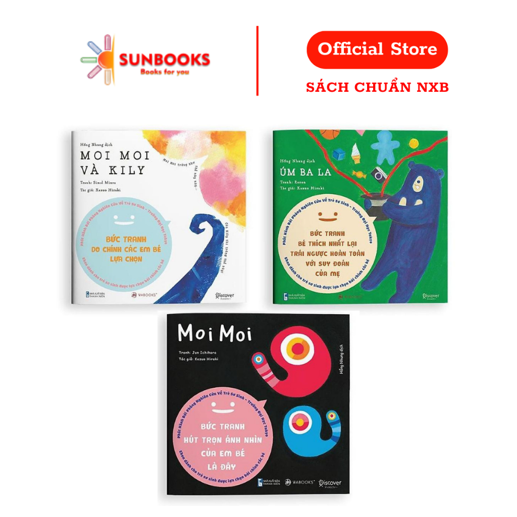 Sách Ehon - Set 3 cuốn Moi Moi và những người bạn - Dành cho trẻ từ 0-2 ...