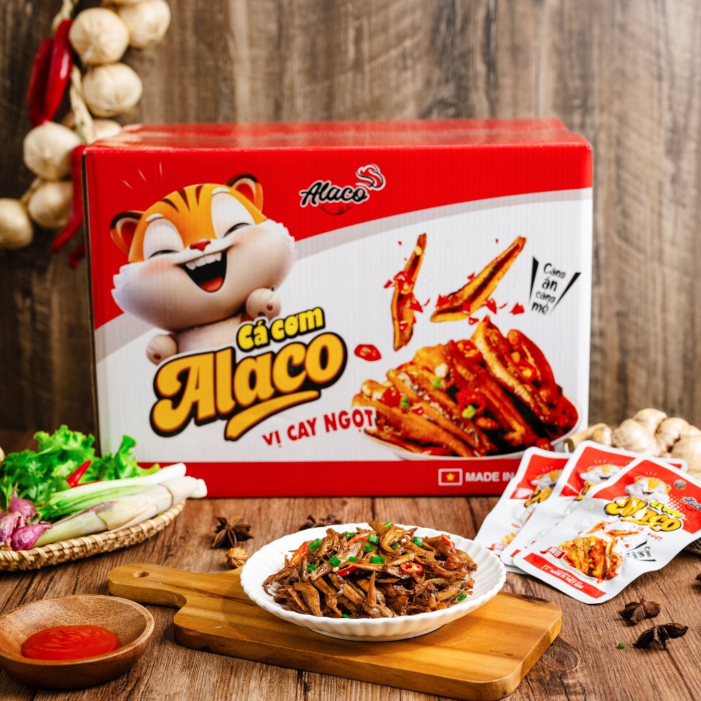 Combo 10 gói cá cơm vị truyền thống và cay ngọt ALACO 12g | Shopee Việt Nam