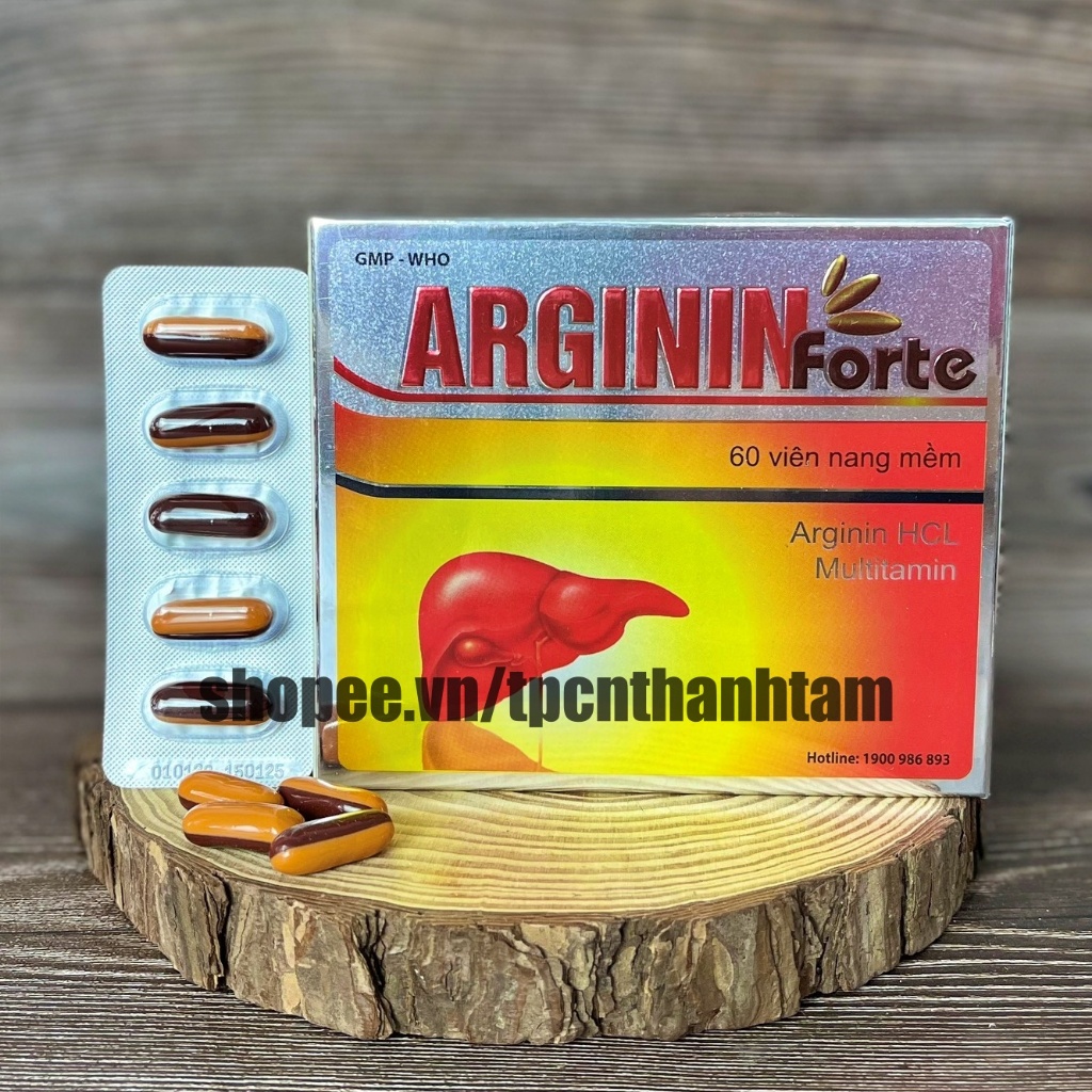 Bổ gan ARGININ FORTE cà gai leo, diệp hạ châu, giúp tăng cường chức ...