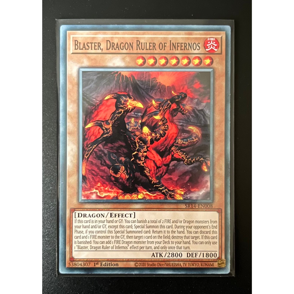 [Thẻ bài Yugioh] - [TCG-UK] - [SR14-EN008] Blaster, Dragon Ruler of ...