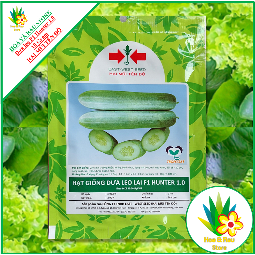 Hạt Giống Dưa Leo Lai F1 Hunter 1.0 (Hai Mũi Tên Đỏ) - 10g - Hoa và Rau Store | Shopee Việt Nam