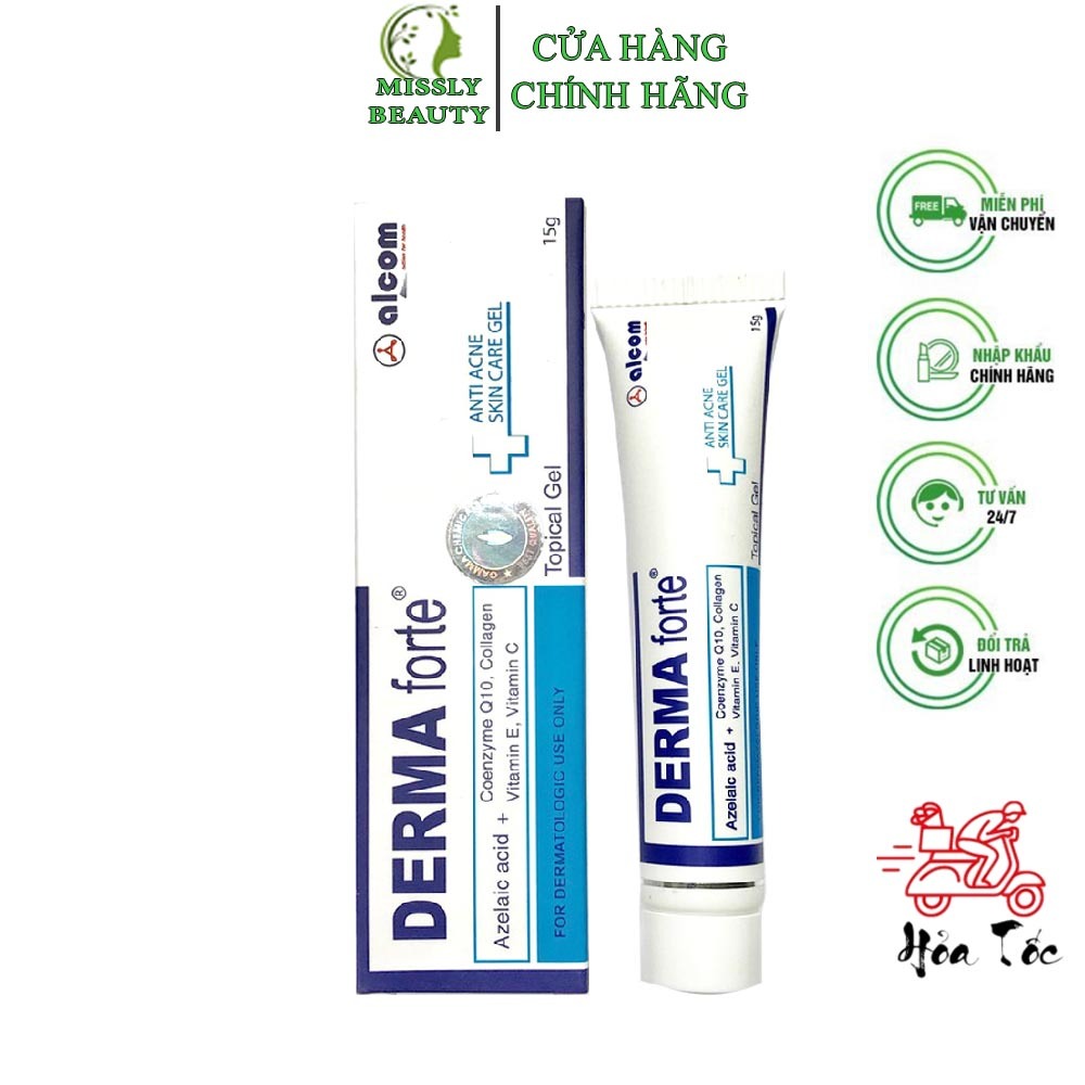 Gel mờ thâm mụn DEMAFORT giảm sưng đỏ,mờ thâm tuýp 15g | Shopee Việt Nam
