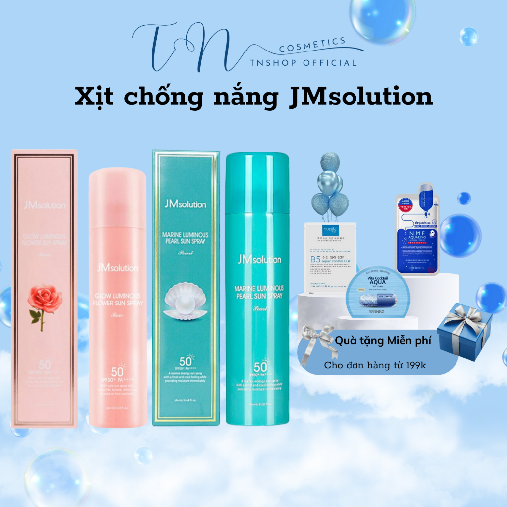 Xịt Chống Nắng Toàn Thân JMsolution Marine Luminous Pearl Sun Spray SPF50+ PA +++ 180ml | Shopee ...