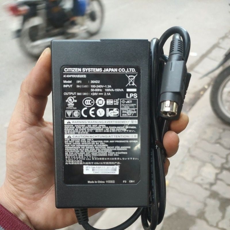 Dây nguồn máy in kpos zy307 ZY309 24V 2.5A hàng chất lượng cao | Shopee ...