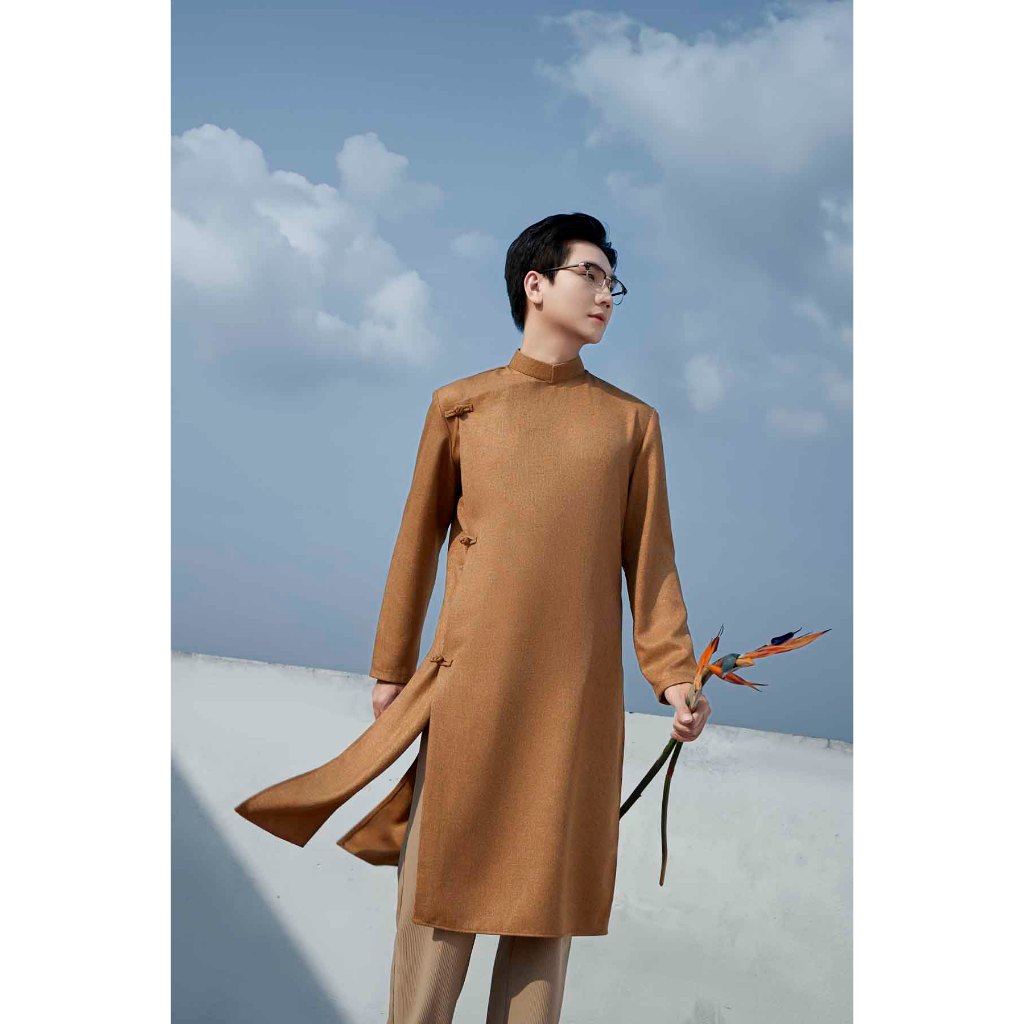 Áo dài cách tân nam Độc menswear tết việt nam, áo xẻ 3 tà màu sắc cổ điển xu hướng 2024 - AD09 ...