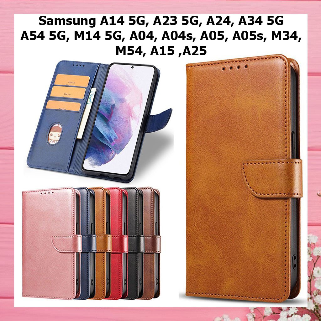 Bao da kiểu ví Samsung Galaxy A56, A36, A26, A16, A15 A25 A55 , A35 5G, A24, A34 5G, A54 5G, M14 ...