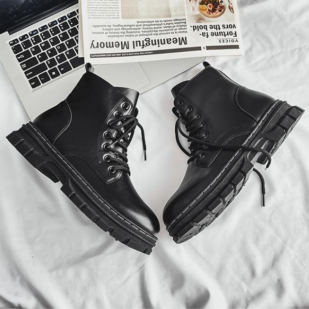 Giày Boot Nam - Combat Boots KINFO Khóa Kéo Đế Cao Mẫu Mới Nhất GN460 | Shopee Việt Nam