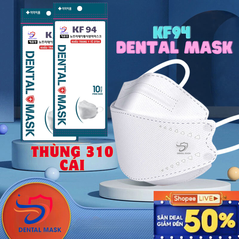 Sỉ thùng 300 cái khẩu trang 4D Kf94 người lớn Dental Mask chính hãng 4 ...