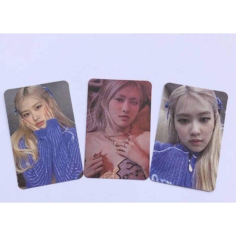 Ảnh thẻ Rosé nằm, ôm má card off chính hãng - Set 3R Ktown4u không df ...