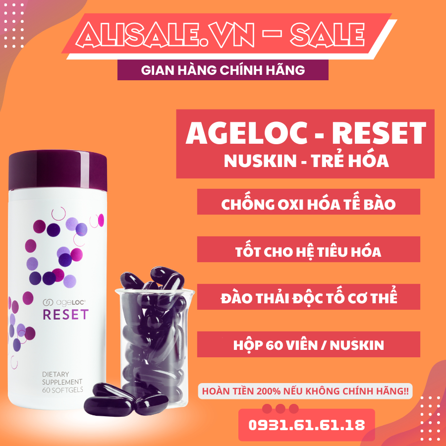 Nuskin Ageloc Reset - Thực Phẩm Hỗ Thợ Sức Khỏe Toàn Diện | Shopee Việt Nam