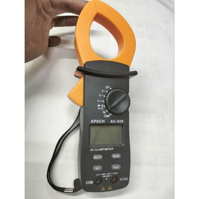 Ampe kìm đo dòng AC APECH AC-808 đo điện áp, điện trở, tụ điện, tần số ...