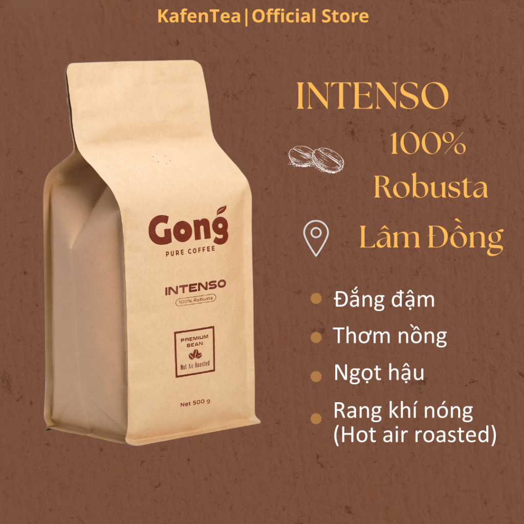 Cafe rang xay, cà phê rang mộc Đà Lạt, Lâm Đồng nguyên chất Robusta pha ...