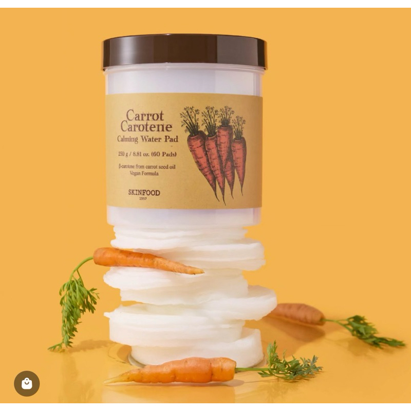 [ Skinfood ] Toner pad Cà rốt làm sạch và dịu da Carrot Carotene ...