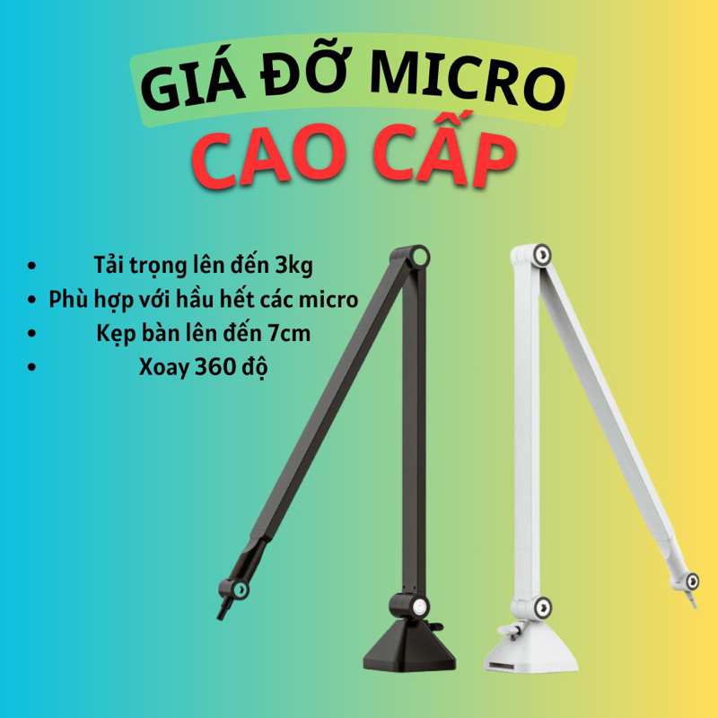 Giá Đỡ Micro Chân Đế Kẹp Mic Cao Cấp | Shopee Việt Nam