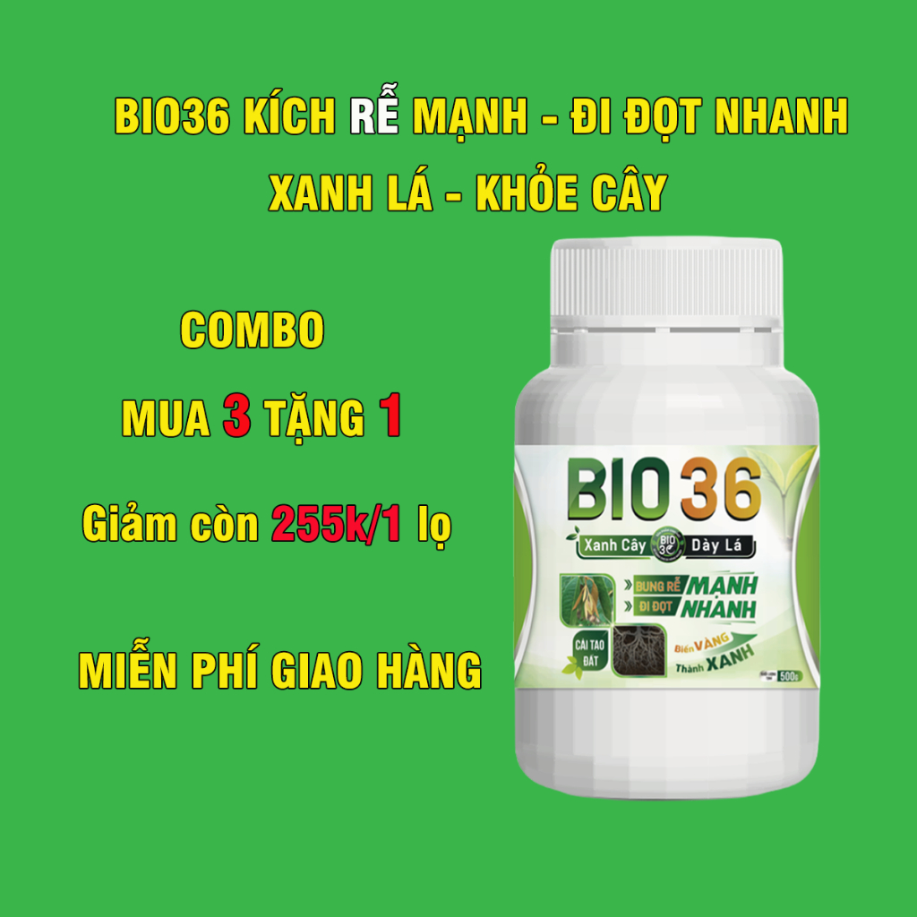 Combo Mua 3 Tặng 1 Bio36 Kích Rễ Kích Đọt | Shopee Việt Nam