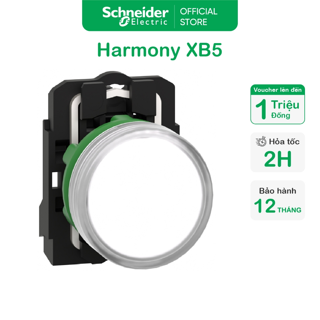 Đèn báo panel tròn - 24VAC/DC - Schneider Electric - XB5AVB1 XB5AVB3 ...