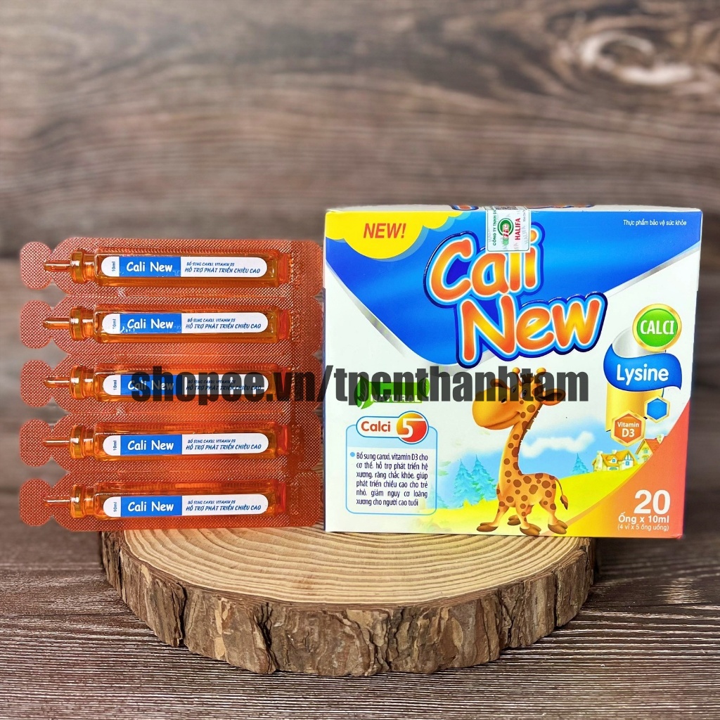 Siro tăng chiều cao Cali New bổ sung canxi, vitamin d3 hỗ trợ phát triển xương cho bé, tăng khả ...