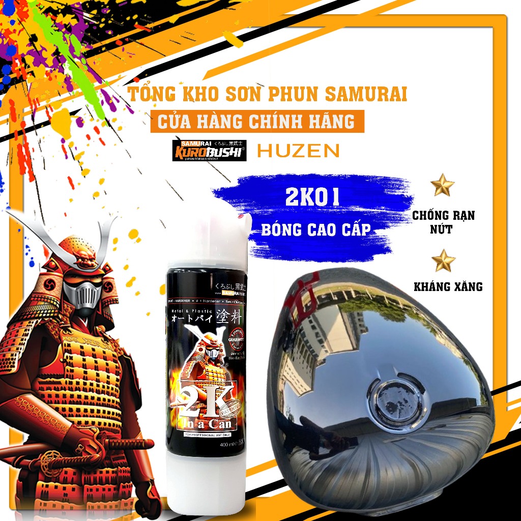 Sơn Samurai 2K01 bóng cao cấp- Huzen Việt Nam | Shopee Việt Nam