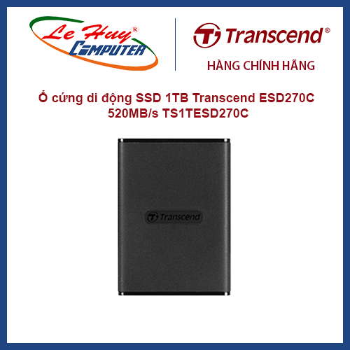 Ổ cứng gắn ngoài Transcend ESD270C 1TB USB 3.1 Gen 2 type C ...