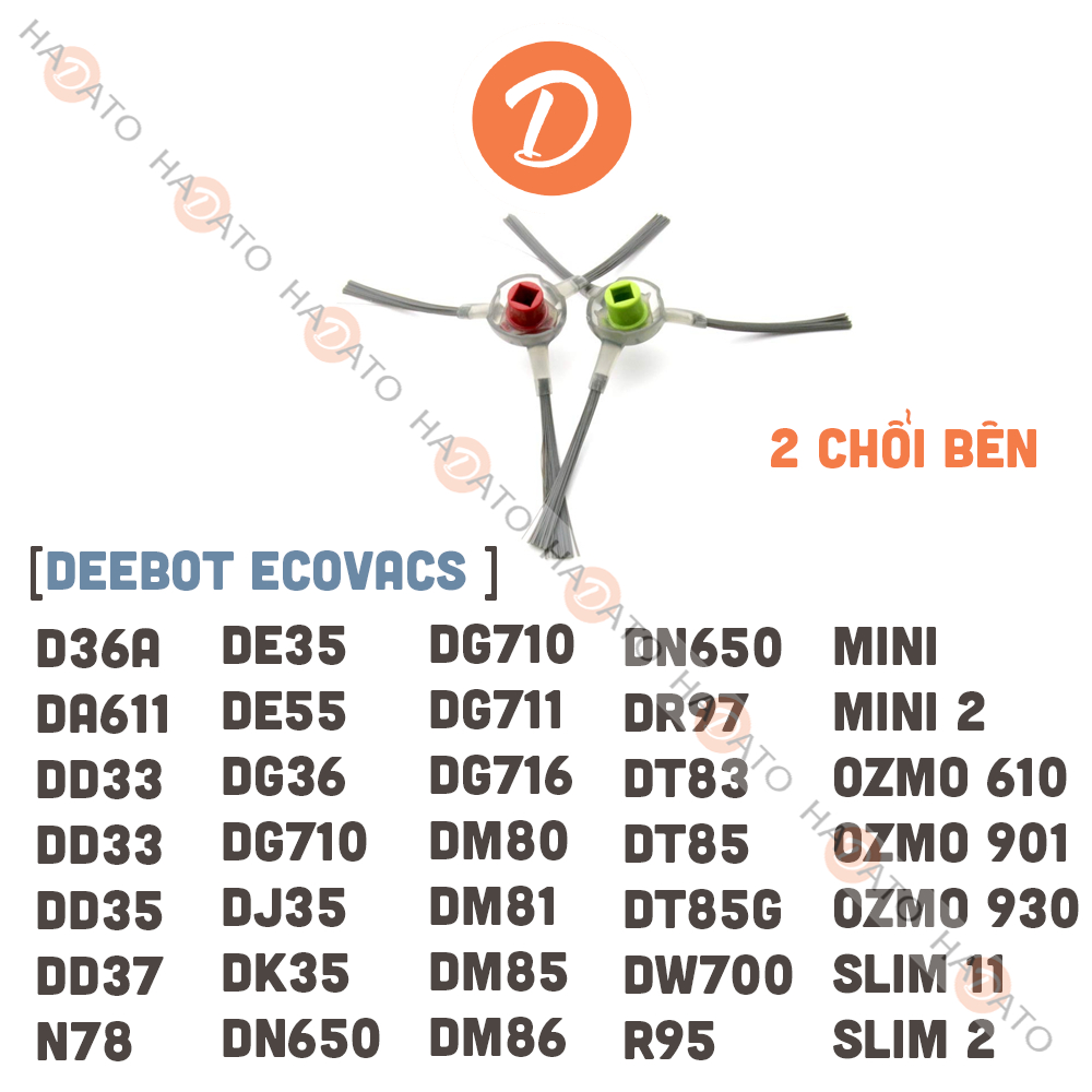 Chổi quét robot hút bụi Deebot DM81 DM80PRO DM85 DT85G N78 R95 SLIM2 ...