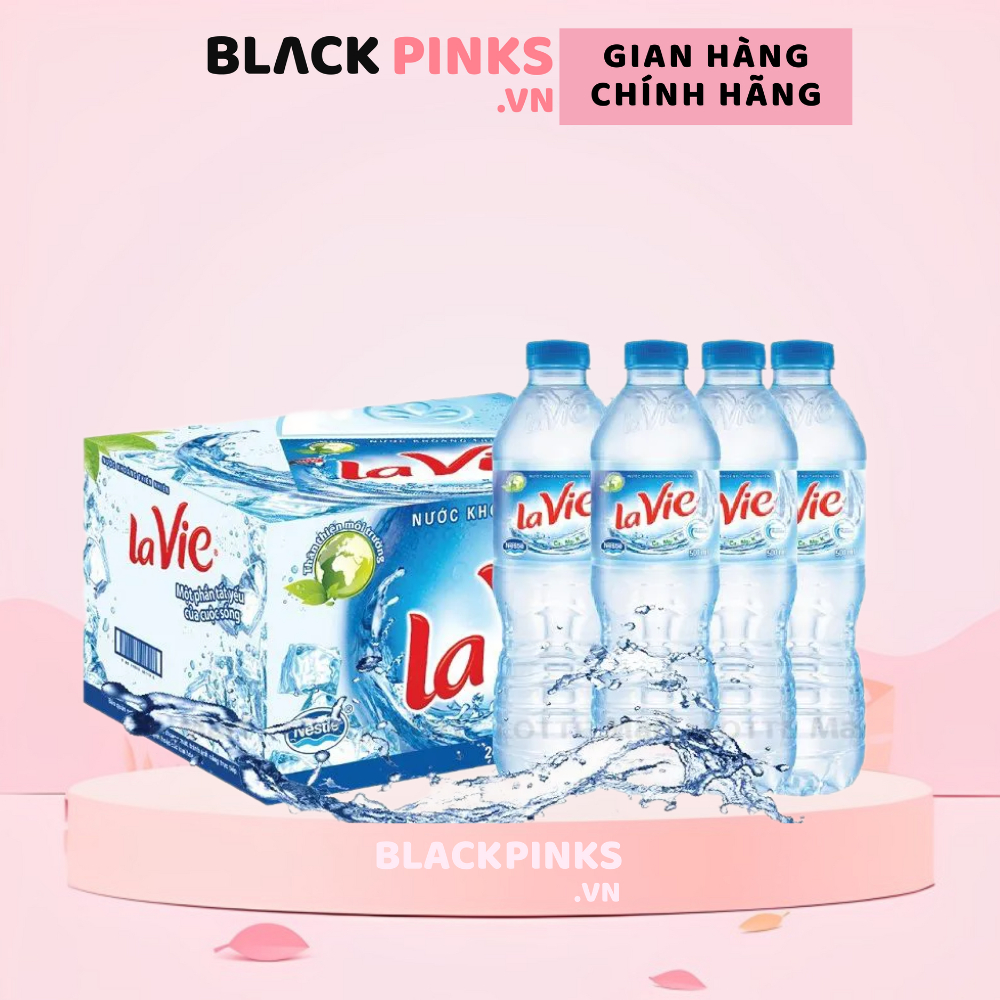 Thùng 24 chai nước khoáng La Vie 500ml | Shopee Việt Nam