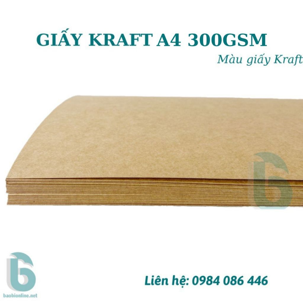 [GIẤY KRAFT A4 -300GSM] GIẤY KRAFT ĐỊNH LƯỢNG 300GSM A4 | GIẤY KRAFT ...