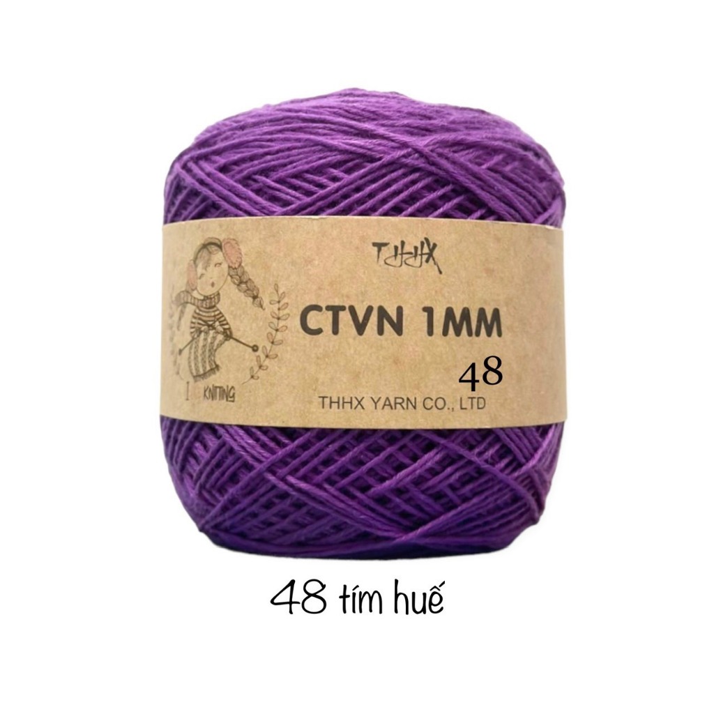 Sợi CTVN 1mm 100gr màu 1-85 hàng THHX( sợi cotton việt nam) -FULL BẢNG ...