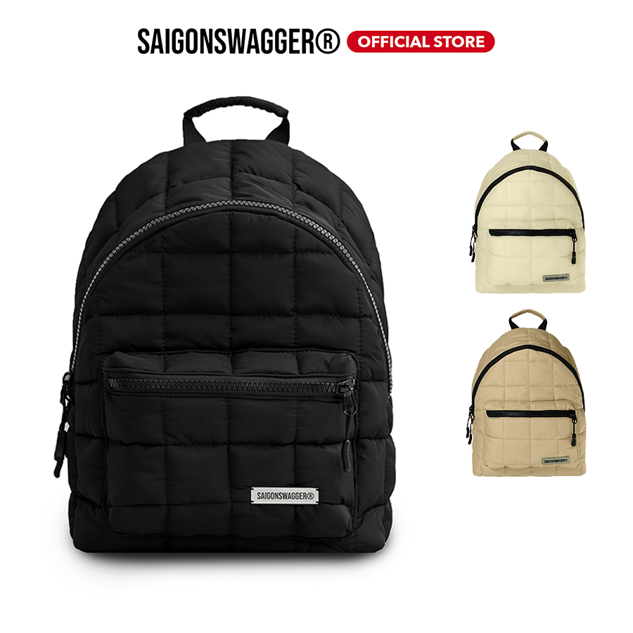 Balo Mini Chần Bông Nam Nữ SAIGON SWAGGER® NOIR PUFFER BACKPACK ...