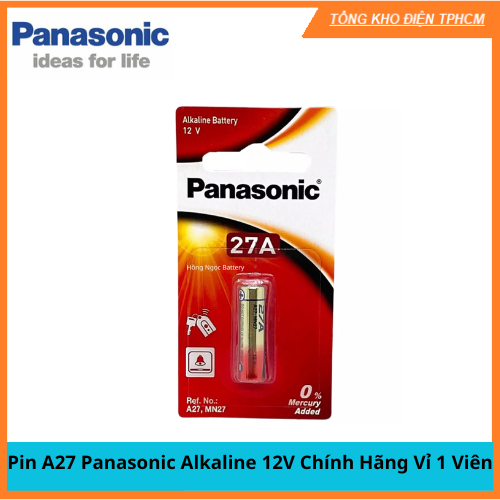Pin A27 Panasonic Alkaline 12V Chính Hãng Vỉ 1 Viên Dùng Cho Cửa Cuốn, Remote. | Shopee Việt Nam