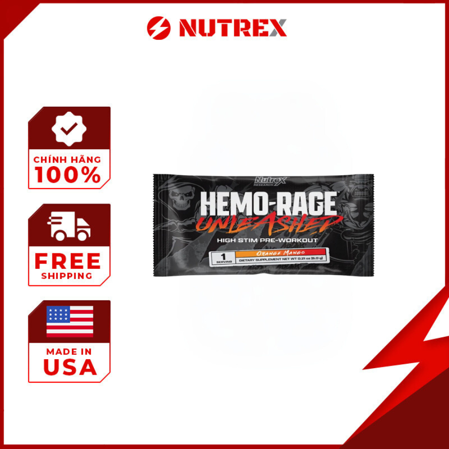 Hỗ Trợ Tăng Sức Bền, Tập Trung, Tỉnh Táo Sample Nutrex Hemo Rage Pre ...