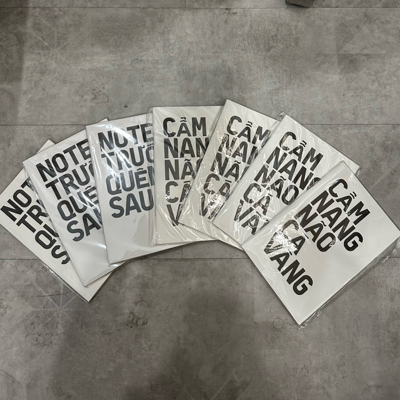 Sổ tay BAEMIN copy sáng tạo, giấy dày dặn, in trơn không dòng kẻ ...