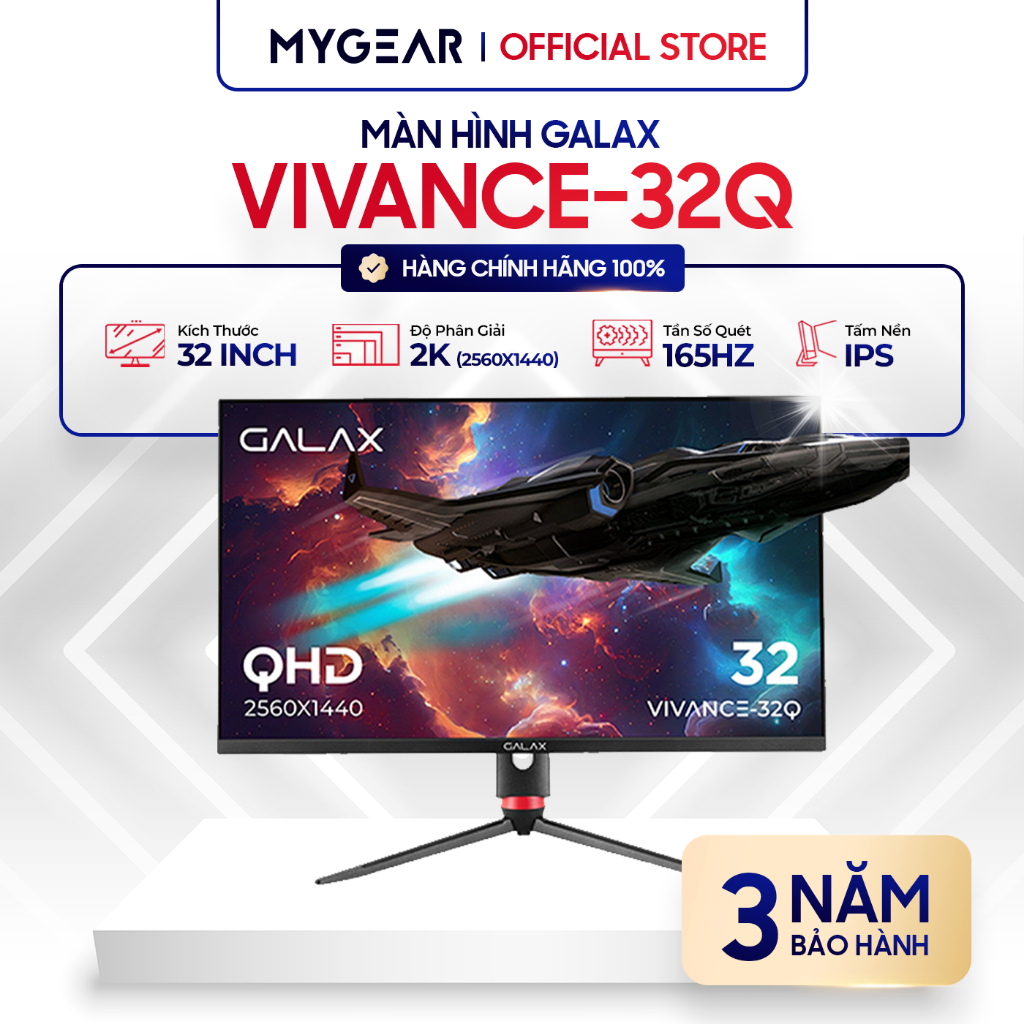 Màn hình Gaming Galax Vivance-32Q 32" 2K 165Hz (VI-32Q)- Bảo hành chính hãng 36 tháng | Shopee ...