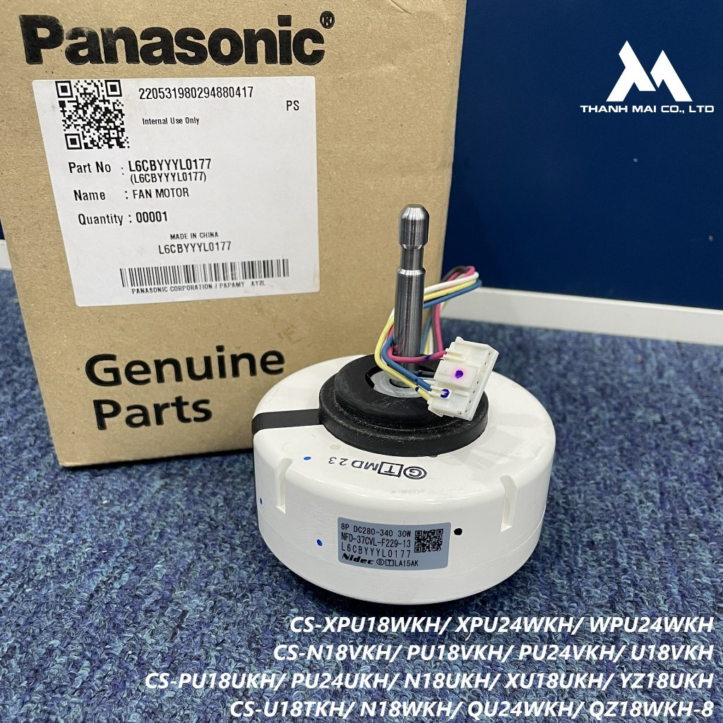 [Hàng chính hãng] Motor quạt dàn lạnh máy lạnh Panasonic 1.5 - 2Hp ...