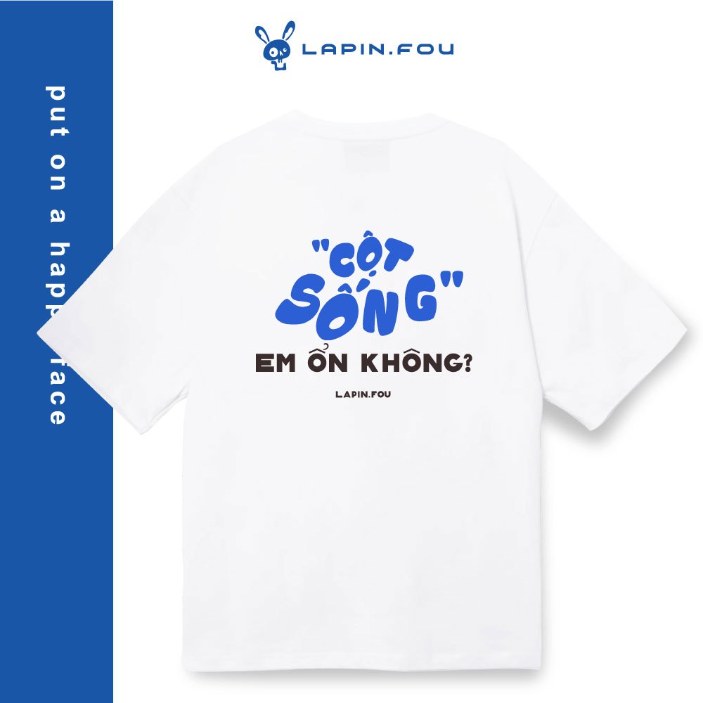 Áo Thun Unisex Nam Nữ Local Brand - Lapin.Fou Cột Sống GenZ | Shopee Việt Nam