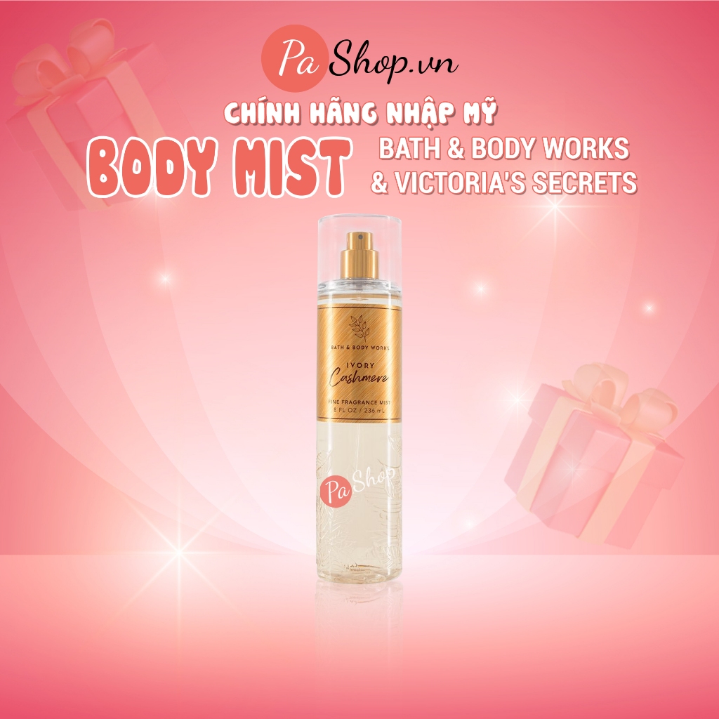 Body mist Ivory Cashmere xịt thơm toàn thân | Shopee Việt Nam