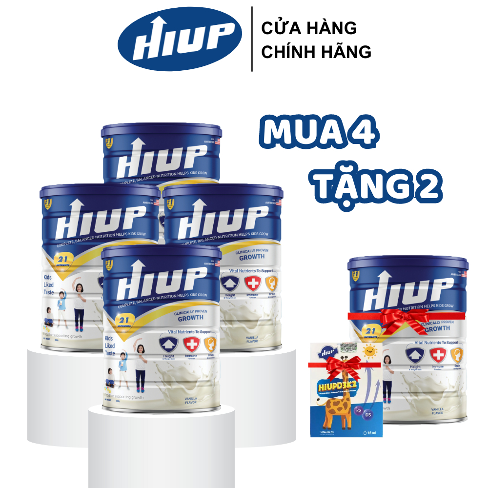 Sữa Bột Hiup Sữa Bột Tăng Chiều Cao Cho Bé Từ 2 Đến 15 Tuổi Combo Mua 4 ...