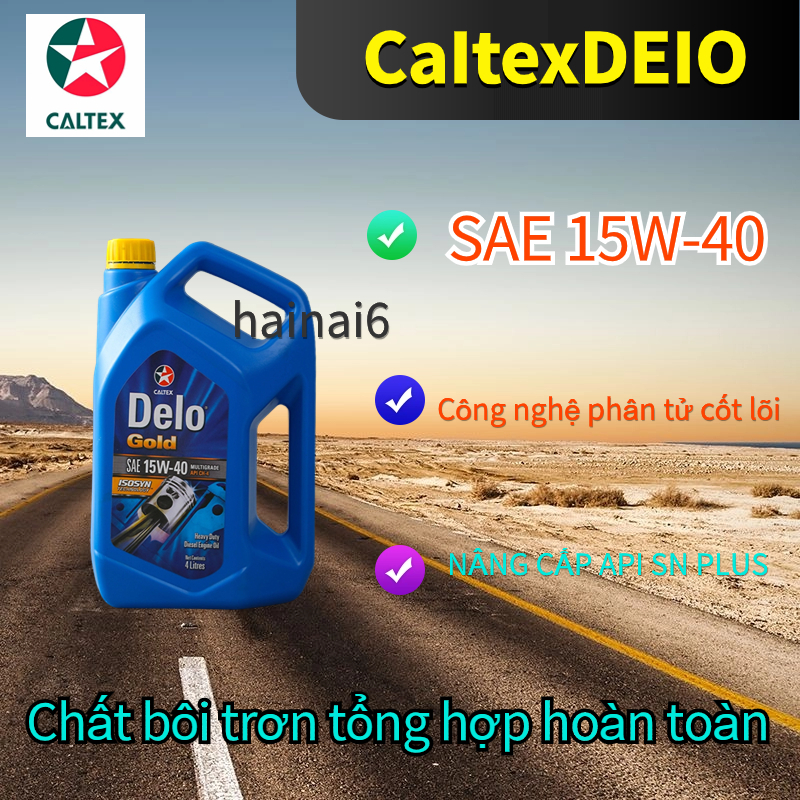 [Chính Hãng] Dầu Nhớt Caltex Delo Gold Ultra SAE 15W-40 Turbo 4 Lít (15w40 API CI-4) | Shopee ...