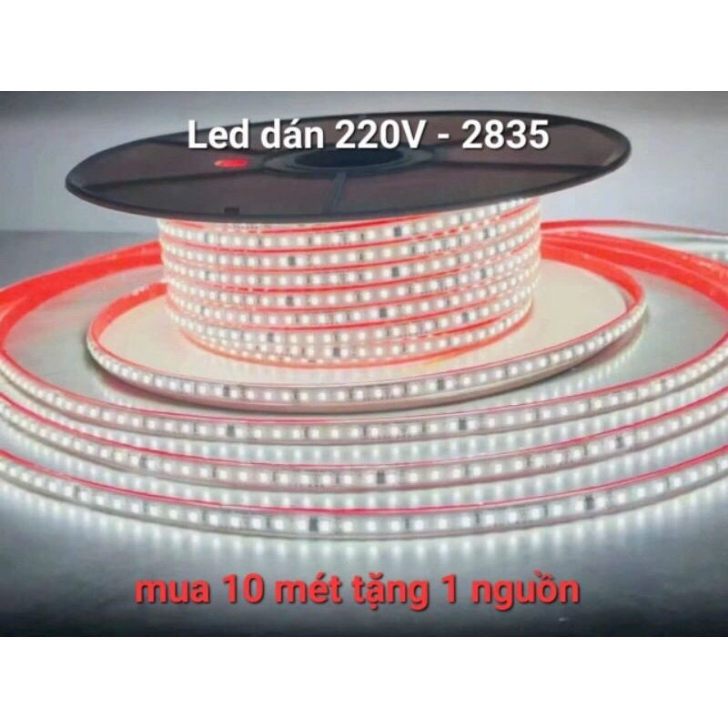 Led dán 220V - 2835 có keo dán sẵn ( bán theo mét ) | Shopee Việt Nam