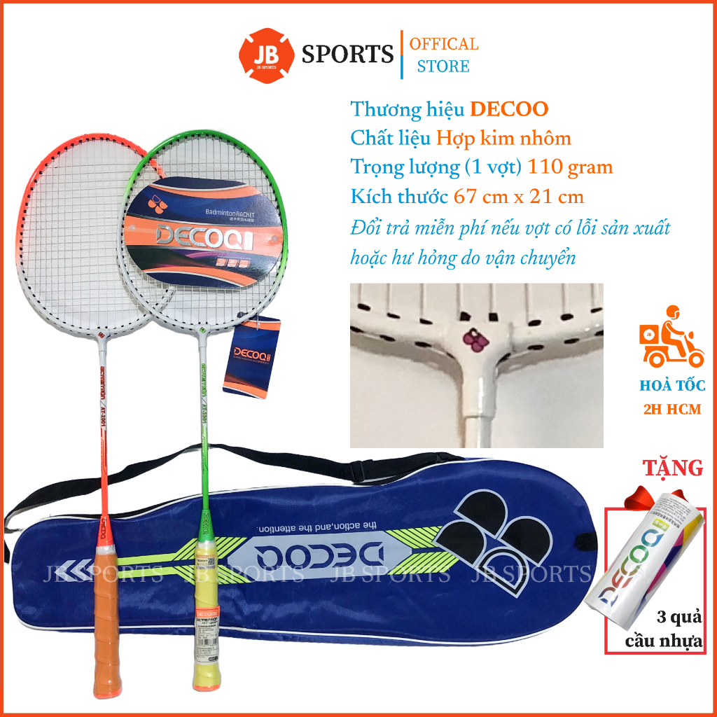 Bộ Vợt Cầu Lông Chính Hãng (2 Vợt) DECOO DK326, Cặp Vợt Cầu Lông Tốt ...