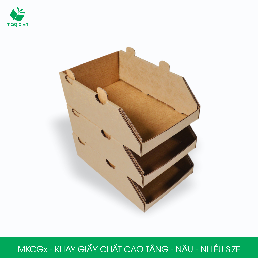 MKCG -5 Khay giấy chất cao tầng bằng giấy carton siêu cứng, kệ giấy ...