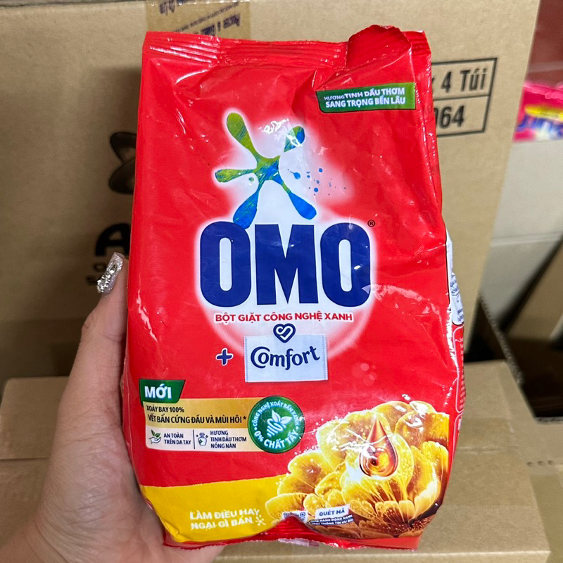Bột giặt OMO comfort tinh dầu thơm 350g | Shopee Việt Nam