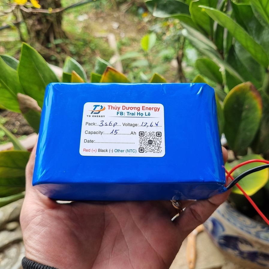 [TDB] Khối pin 3s 12V kèm mạch bảo vệ dùng cho loa, đèn, quạt, máy bơm ...