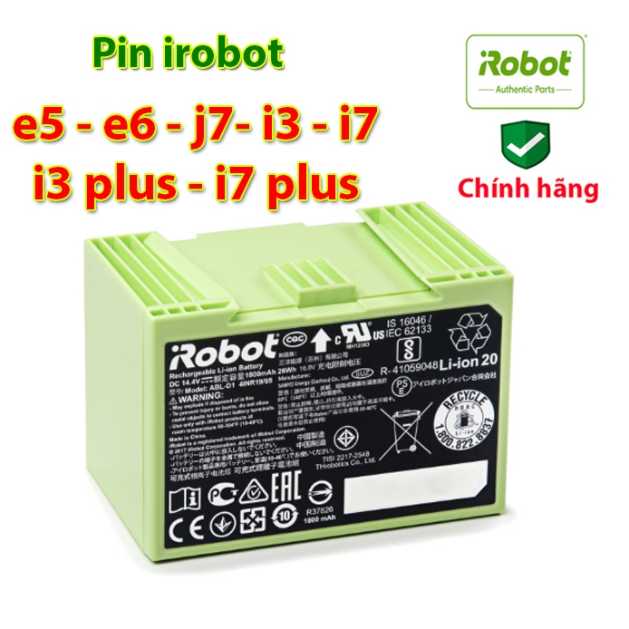 Pin irobot Roomba E5 E6 I3+ I7+ J7+ dung lượng cao 3300mAh Chính Hãng | Shopee Việt Nam