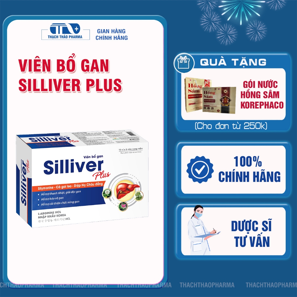VIÊN GIẢI ĐỘC GAN SILLIVER PLUS- TĂNG CƯỜNG CHỨC NĂNG GAN | Shopee Việt Nam