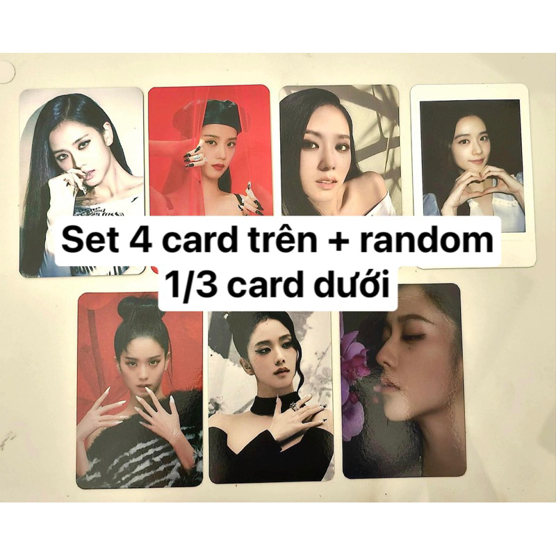 [HÀNG CÓ SẴN] [OFFICIAL] BỘ SƯU TẬP THẺ BÀI CARD BO GÓC BLACKPINK JISOO ...
